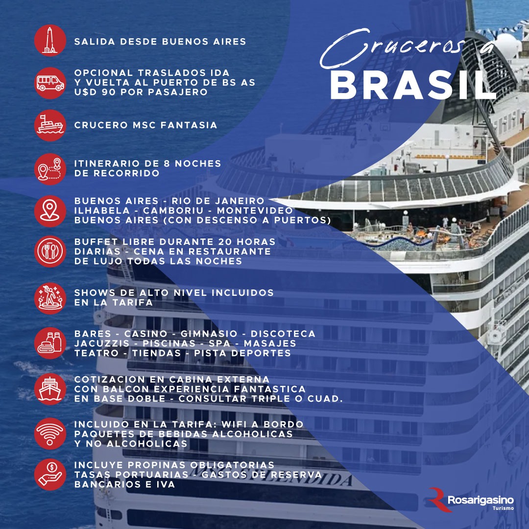 CRUCERO BRASIL - TEMPORADA 2025